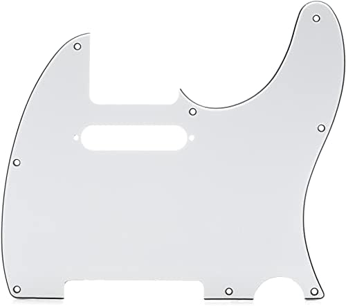 Fender Modern Pickguard, Telecaster, 8-Hole, White, 3-Ply : Amazon.ca ...