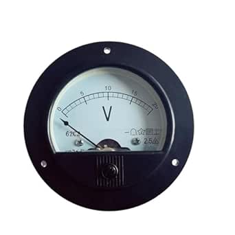 Amazon.com: 62C2 Pointer Type Voltmeter Ammeter Meter Mechanical Header ...