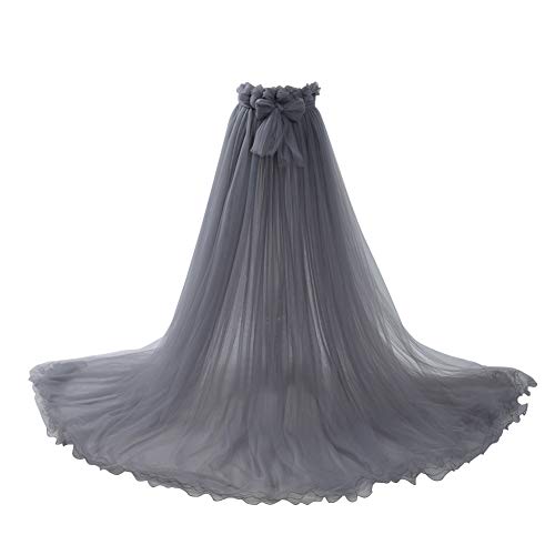 Snapklik.com : Detachable Train 5-Layer Tulle Overlay Train Detachable ...