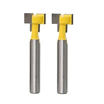 T-Slot Router Cutter Bit, Hex Bolt Woodworking Keyhole, 1/4" Shank 1/2 ...