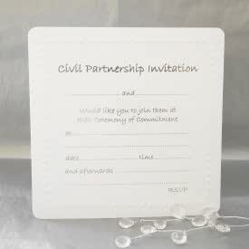 Amazon.com: Pack of 10 Civil Partnership Invitations : Home & Kitchen