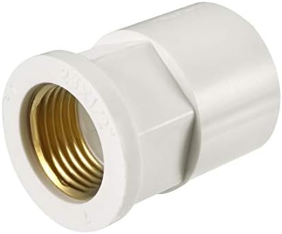 Amazon.com: uxcell 25mm Slip x 1/2 PT Female Brass Thread PVC Pipe ...