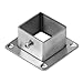 eoere 10 PCS 1-1/2" Square Post Flange Base Heavy Duty Floor Post ...