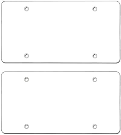 Amazon.com: APDOMU 2 Pack Flat Clear License Plate Cover Fits Any ...