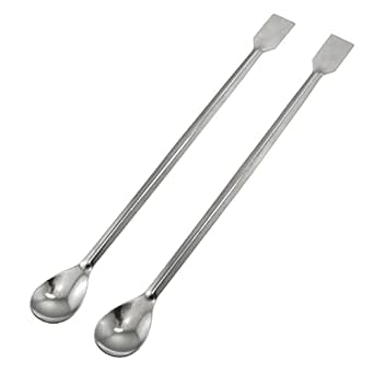 Maxmoral 2PCS Extended 30cm/11.8 inch Sampling Spoon, Lab Spatula, 2 in ...