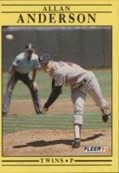 Amazon.com: 1991 Fleer Baseball Card #603 Allan Anderson : Collectibles ...