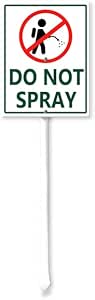 Amazon.com : Ymaotrade Do Not Spray Sign For Yard and Stake Kit, No ...