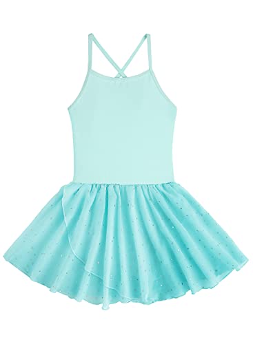EQSJIU Turquoise Aqua Green Dance Leotard Girls Leotards For Girls ...