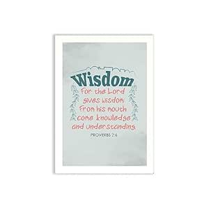 Buy INFIDU Wisdom For The Lord Gives Wisdom From His Mouth Come ...