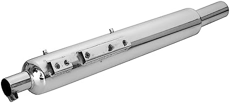WORDZ Long Bottle Empty Chrome Bada Punjab Exhaust silencer for Bike ...