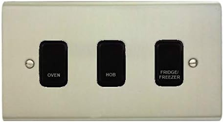 Stainless Steel Customised Kitchen Grid Switch Panel with White ...