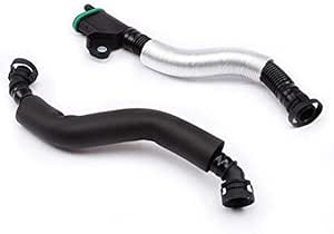 Amazon.com: 2X Oil Separator Exhaust Hose Pipe 06H103226A 06J103221B ...