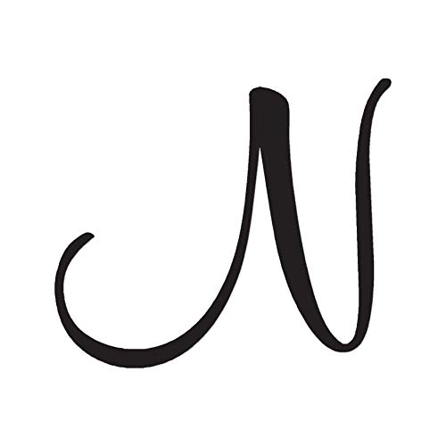 Cursive N Font