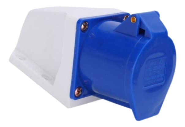 MEI 16A 3 pin 220V Wall Mounted Industrial Socket - 1 nos : Amazon.in ...