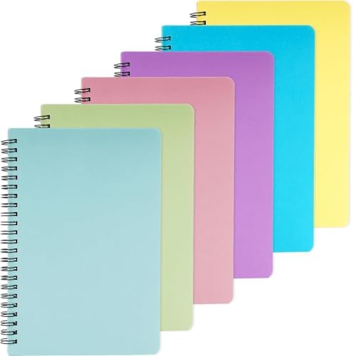 Kurtzy A5 Assorted Colour Spiral Notebooks (4 Pack) - Wirebound 60 ...