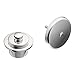 Moen Chrome Push-N-Lock Metal Tub and Shower Drain Kit and Overflow ...