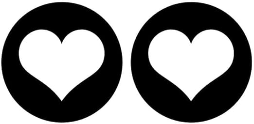 Amazon.com: Tail Light Decal Hearts (4 inch) : Automotive