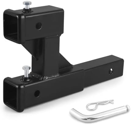 Amazon.com: Dual Hitch Extension fits for 2 inch Receiver Extender to ...