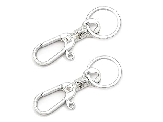 Stainless Steel Clasp Snap Hooks Trigger Bag Ring Key Chain, Set of 2 ...