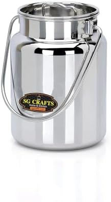 Saubhagya Stainless Steel Milk Can/Milk Barni/Milk Pot/Dolchi/Oil Ghee ...