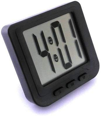 Royals Plastic Office Desk Clock (Digital Clock 1826), Black(1.5Wx2 ...
