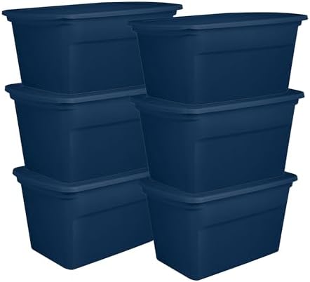 Amazon.com - Sterilite 20 Gallon Stackable Plastic Storage Tote ...