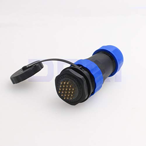 DRRI HE29 24pin 28mm Panel Mount Waterproof Circula Solder Wire ...