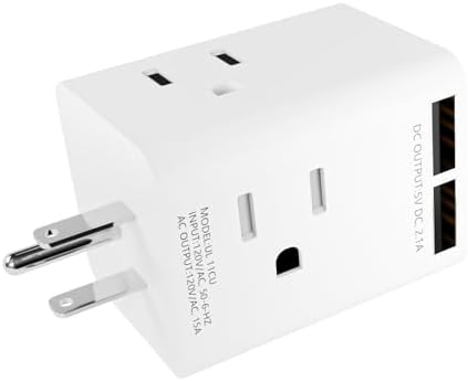Amazon.com: WNYBRIO 6 in 1 Multi Wall Outlet Extender, 4 AC Outlet ...