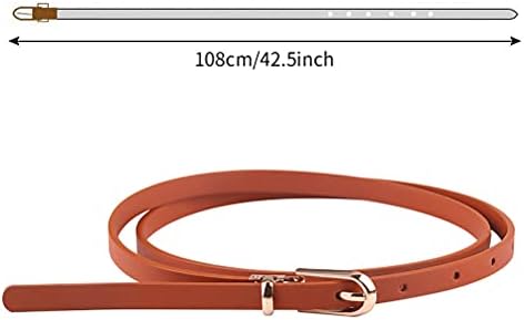 3 PCS Women Skinny Leather Belts, Thin Jean Waist Belt, Solid Color ...