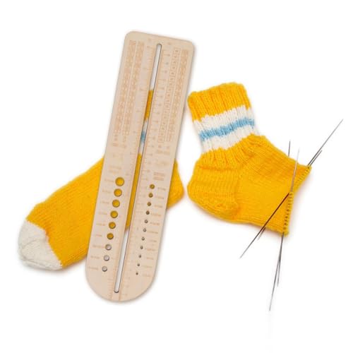 Haptufer Wooden Sock Blockers for Knitting Needle Gauge Crochet Size ...