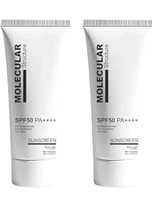 Molecular Structure SPF50 PA++++ Sunscreen, 5% Niacinamide, 1% ...