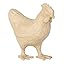 Decopatch SA228C - 19cm Hen to decorate in Brown Paper Mache - Room ...
