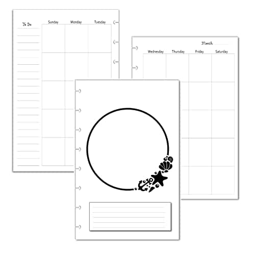 Amazon.com: Undated 8-Disc Shell Theme Monthly Calendar Refill for ...