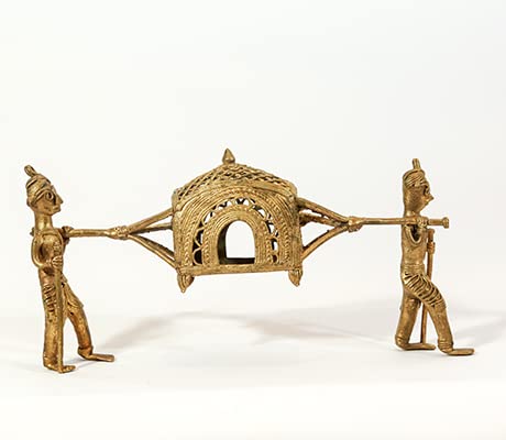 Buy Artisan Soul- Dokra Palki (Palanquin) Crafted in Bengal Online at ...