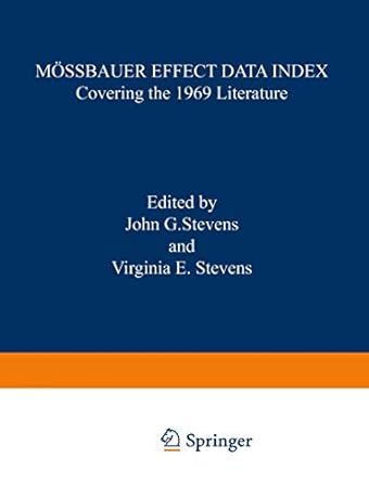 Mossbauer effect data index, covering the 1970 literature: John Gehret ...