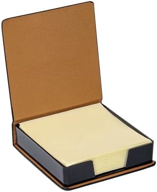 Amazon.com : NatureTouch PU Leather Sticky Notes Hodler Notepad Memo ...