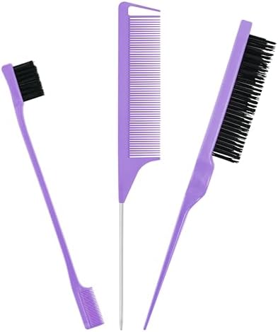Amazon.com : Foxi Fresh Double Sided Edge Control Hair Brush Comb Combo ...
