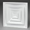 Drop Ceiling HVAC Supply Grille - for T-Bar Lay-in - 3 Coned - 24" x 24 ...