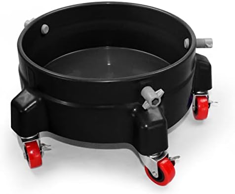 Amazon.com: Car Wash Bucket Dolly | Caddy | with Wheels | Rollers ...