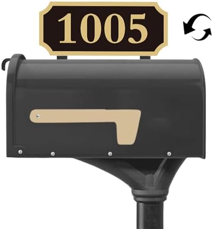 Amazon.com: Custom Mailbox Topper Address Sign - 10'' x 4'' Reflective ...