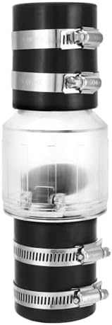 Hydro Master Plastic Sump Pump Check Valve with Stainless Steel Clamps ...