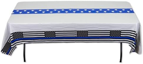 Amazon.com: Havercamp Police Table Cloth 108in X 54in Thick Plastic ...