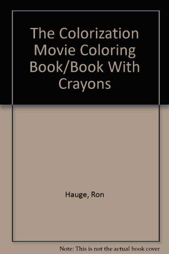 The Colorization Movie Coloring Book/Book With Crayons | Amazon.com.br