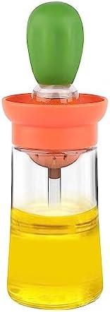 SRUNISH 2in 1 Glass Olive Oil Dispenser Bottle With Silicone Brush ...