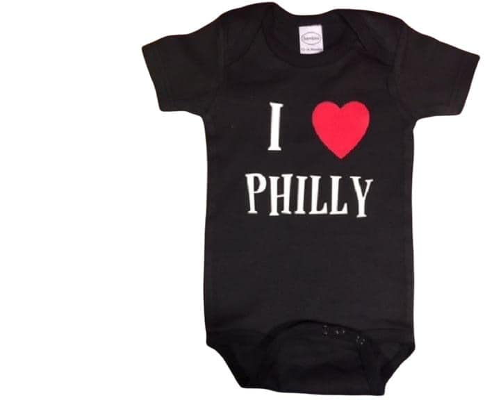 Amazon.com: I love Philly custom baby onesie ® bodysuit Philadelphia ...