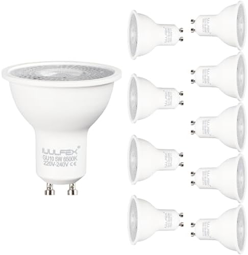 IuulFex GU10 LED Spotlight Bulbs 10 Pack 5W 550LM Energy Saving Led ...