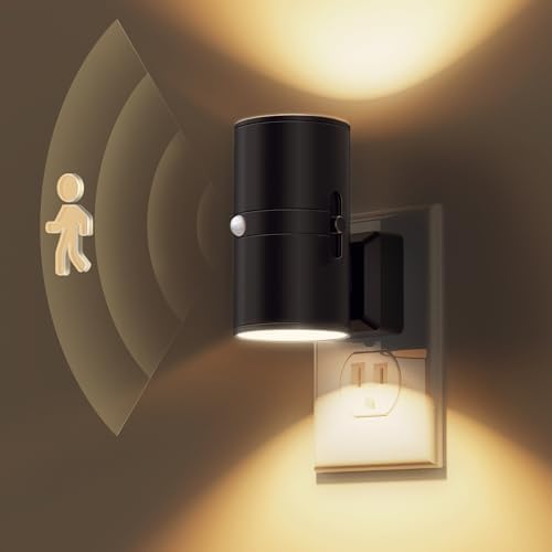 Aora Night Light, Plug-in Wall Mount with Dusk to Dawn Sensor, Set of 2 ...