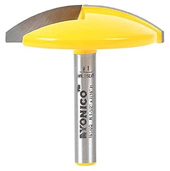 Yonico Horizontal Crown Router Bit 1-1/2-Inch Radius 1/4-Inch Shank ...