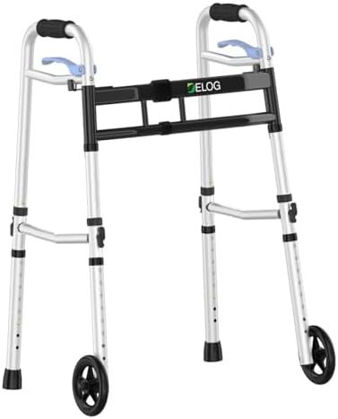 Amazon.com: Delog Narrow Folding Walker for Seniors, 3 in 1 Folding ...