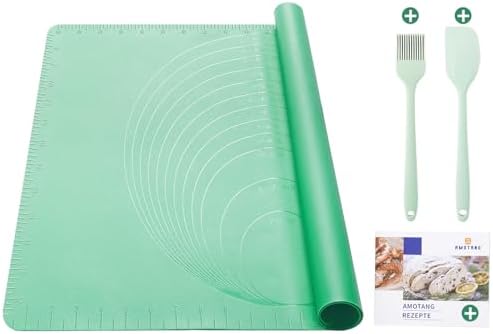 Backunterlage Silikon Teigmatte Antihaft Teigunterlage Ausrollmatte BPA ...
